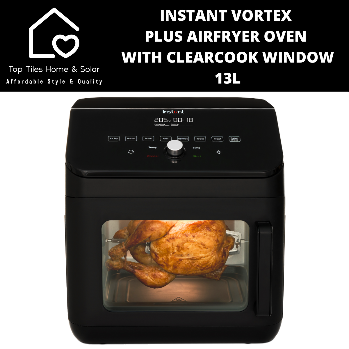 Instant Vortex Plus Airfryer Oven with Clearcook Window - 13L – Top Tiles Home & Solar
