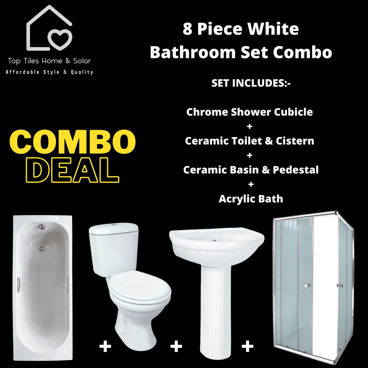 BATHROOM SETS – Top Tiles Home & Solar