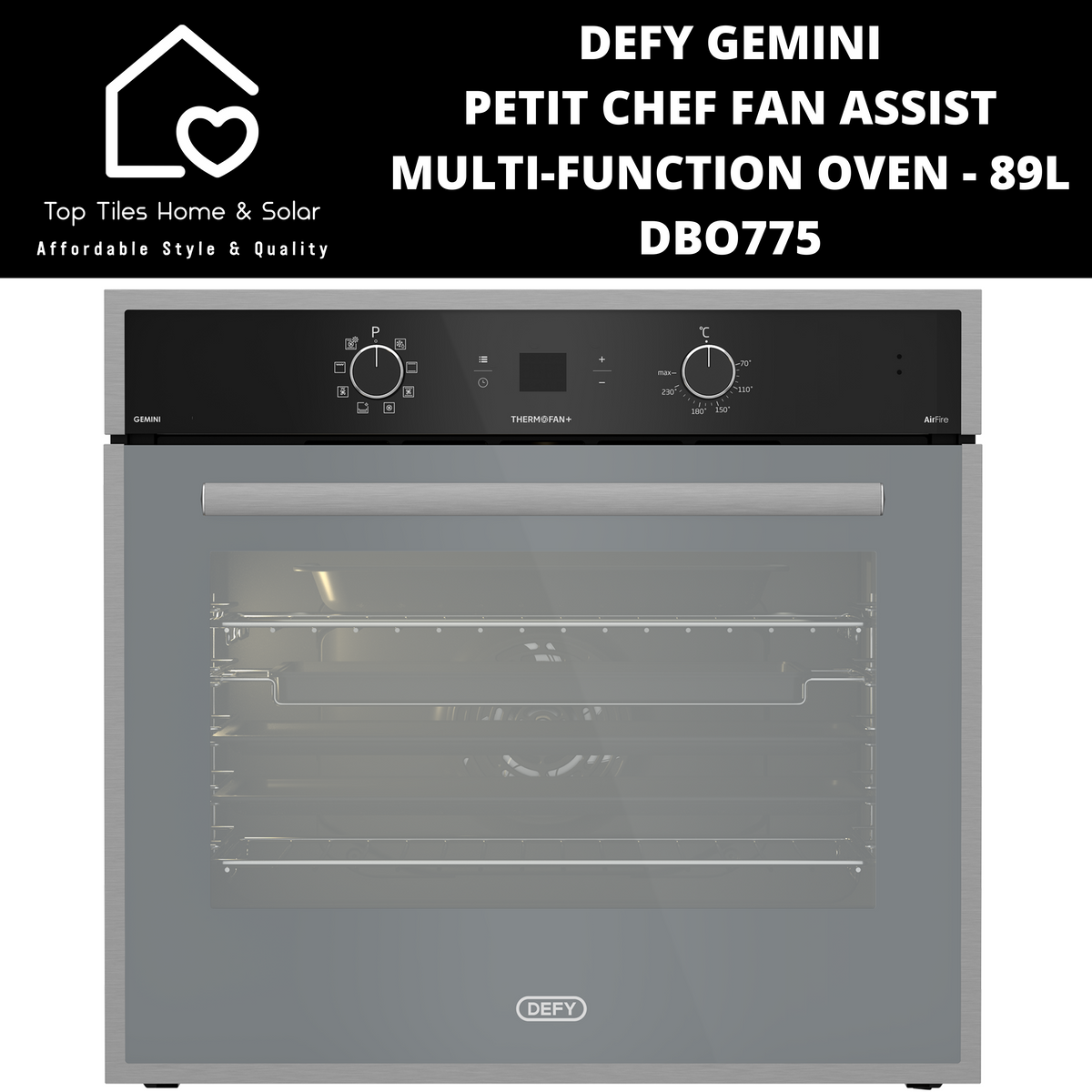 Defy Gemini Petit Chef Fan Assist Multi-Function Oven - 89L DBO775 ...