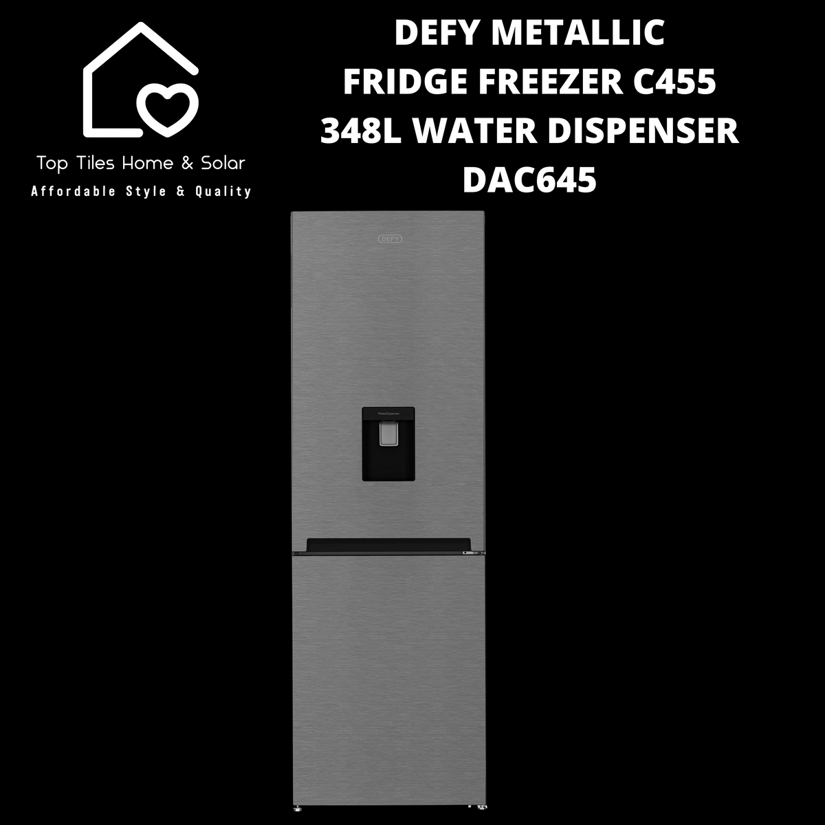 Defy Combi Fridge Freezer C455 - 348L Water Dispenser DAC645 – Top ...