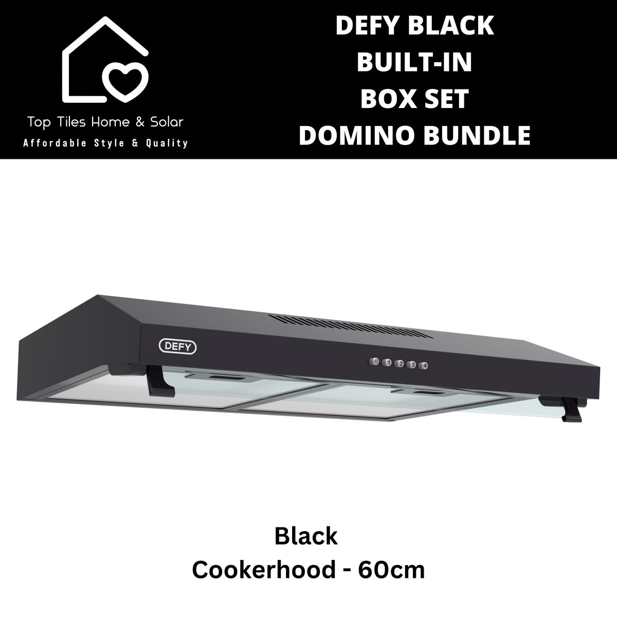 Defy Black Built-in Box Set - Domino Bundle – Top Tiles Home & Solar
