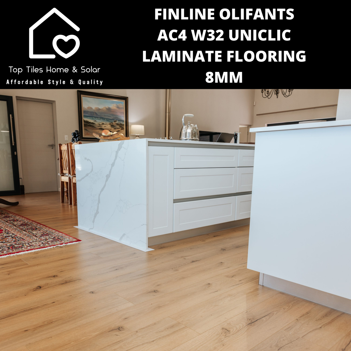 FINline Olifants AC4 W32 UniClic Laminate Flooring - 8mm – Top Tiles ...