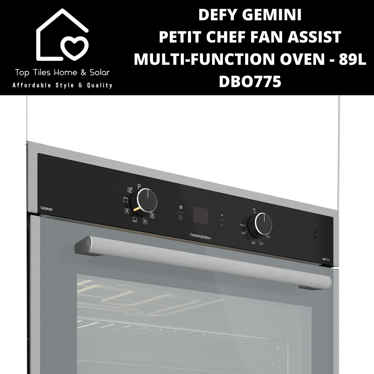 Defy Gemini Petit Chef Fan Assist Multi-Function Oven - 89L DBO775 ...