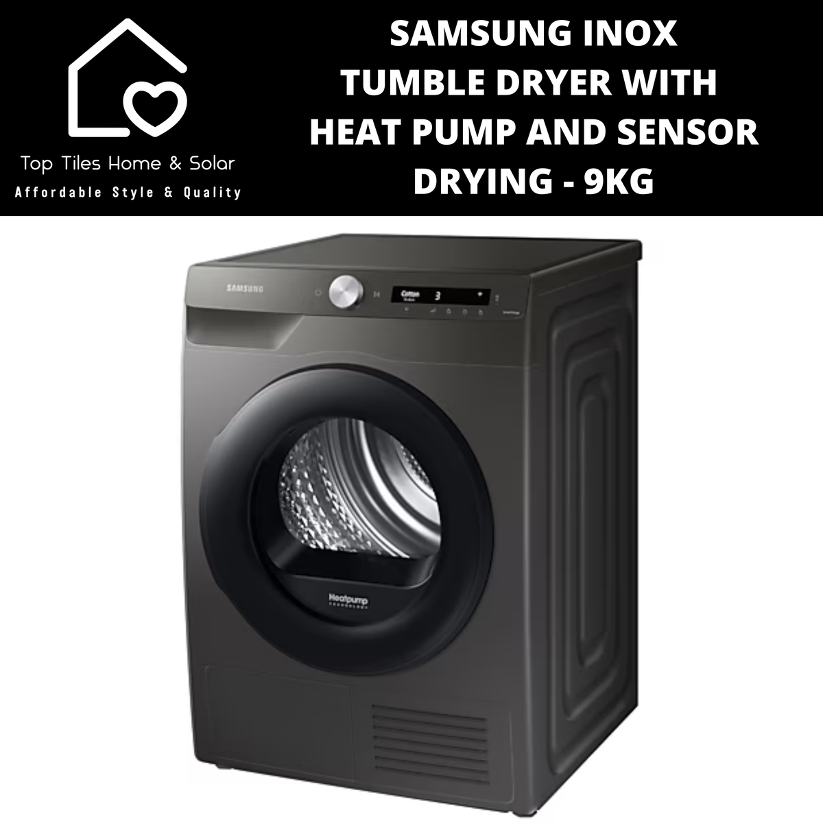 Samsung Inox Tumble Dryer with Heat Pump and Sensor Drying - 9kg – Top ...