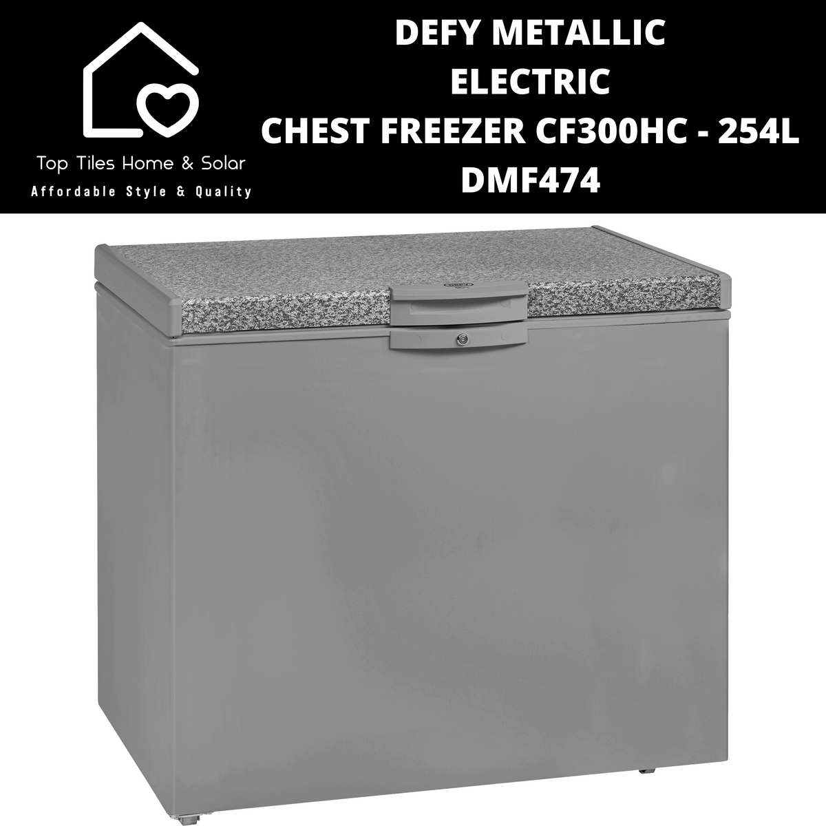 Defy Metallic Electric Chest Freezer - 254L DMF474 – Top Tiles Home & Solar