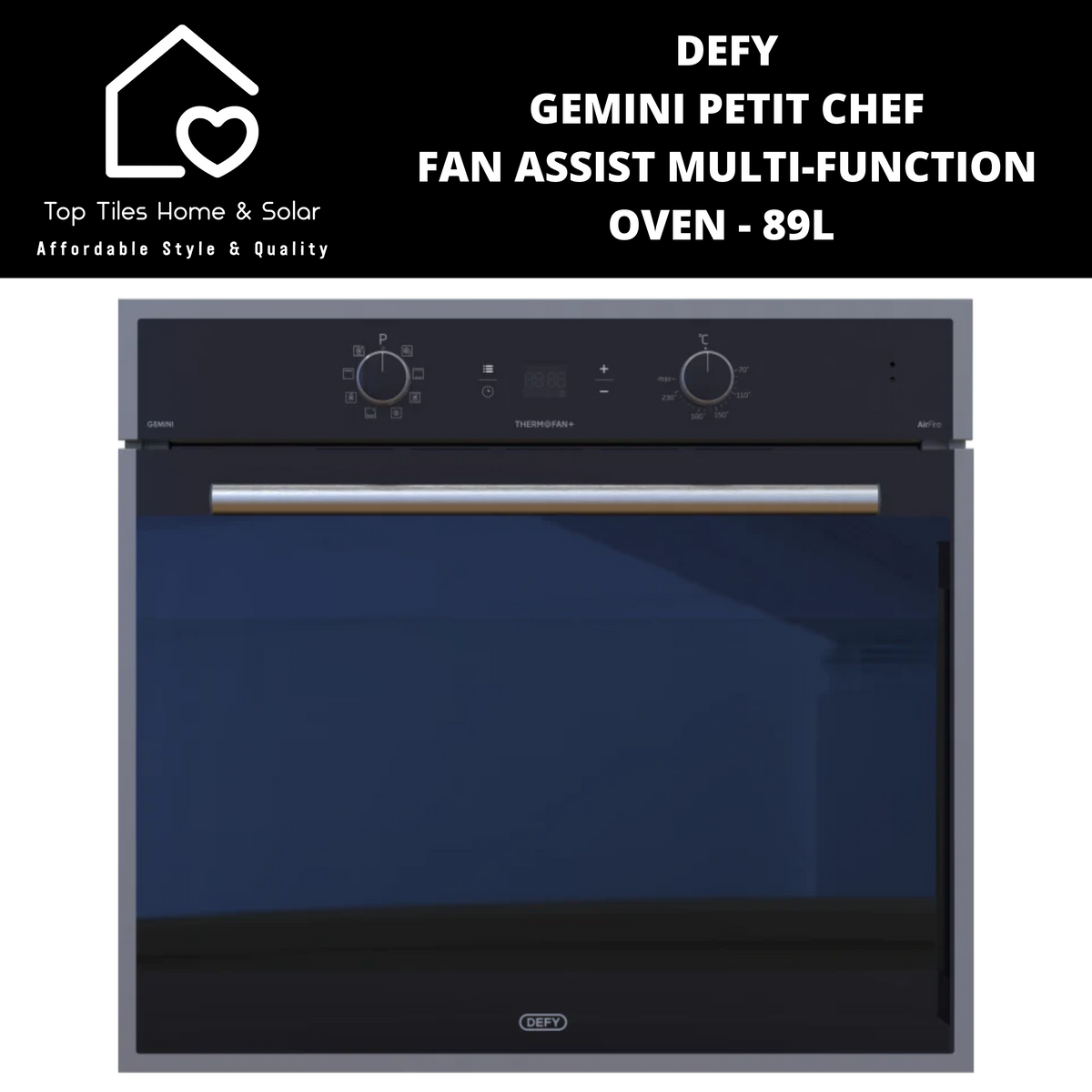 Defy Gemini Petit Chef Multi-Function Oven - 89L 70cm DBO775 – Top ...