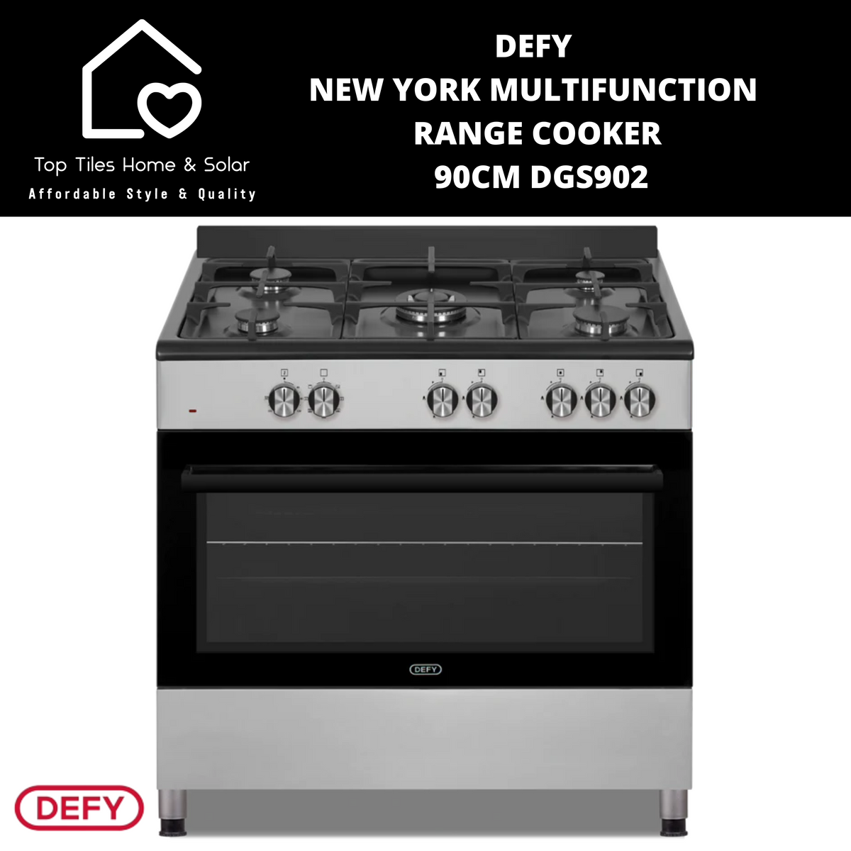 Defy New York Multifunction Range Cooker - 90CM DGS902 – Top Tiles Home ...