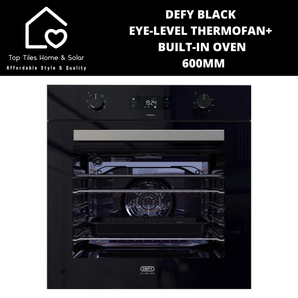 Defy Black Eye-level Thermofan+ Built-in oven - 600mm DBO489E – Top ...