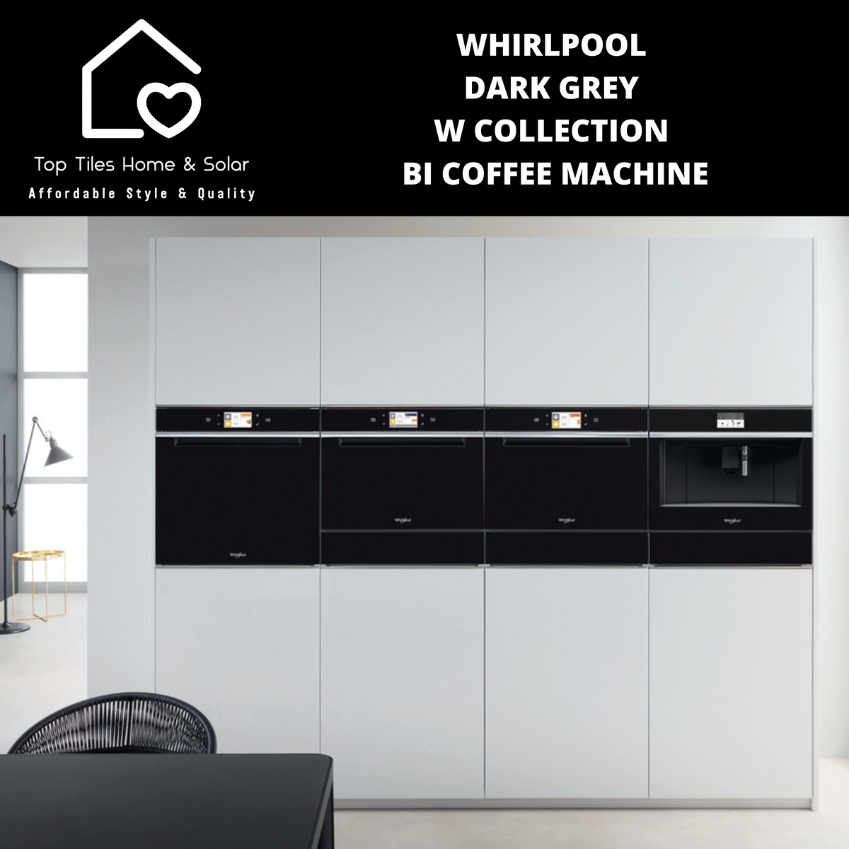 Whirlpool Dark Grey W Collection BI Coffee Machine – Top Tiles Home & Solar